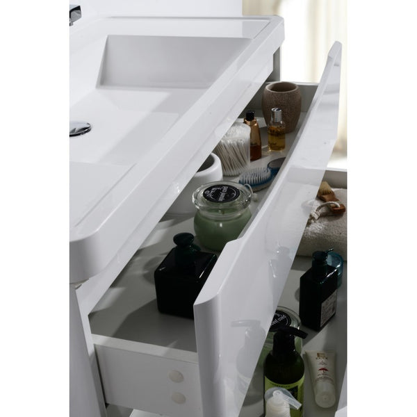 ANCONA Wall Hung Vanity Gloss White 1200mm