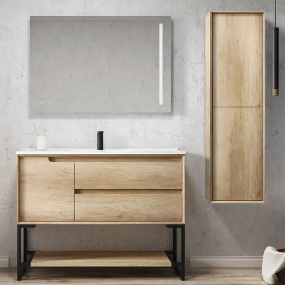 Byron Vanity | Wall Hung 1200mm | Natural Oak Vanity | Zure.com.au